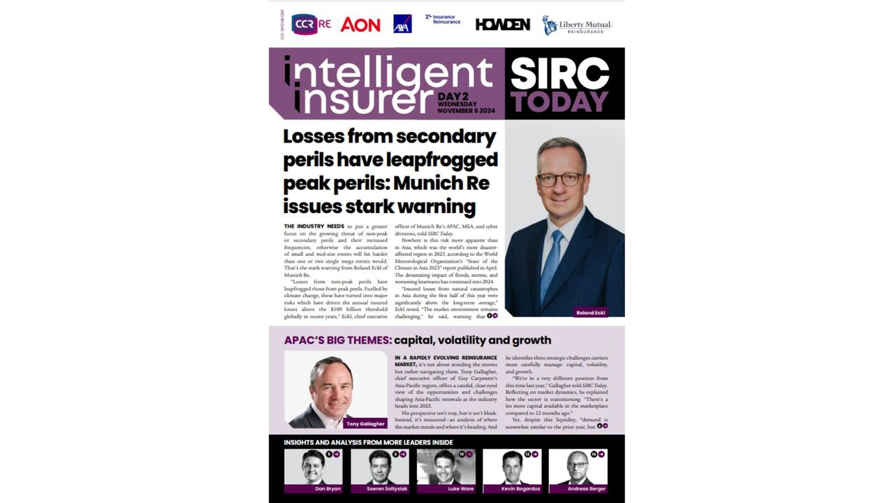 SIRC Today 2024 Day 2 is now live | Intelligent Insurer